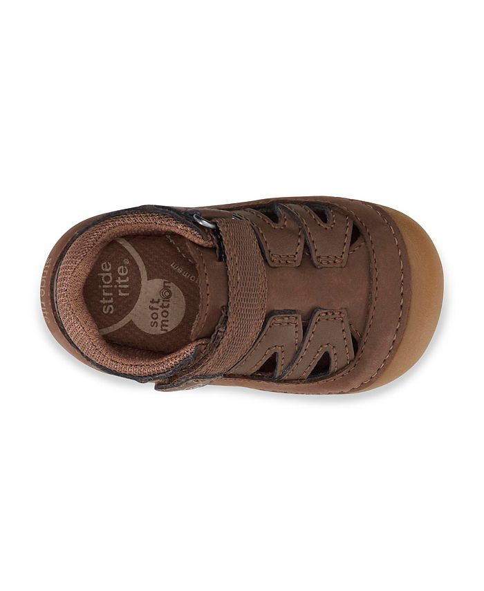 Stride Rite Toddler Boys Soft Motion Adam Leather Sandals - Macy's