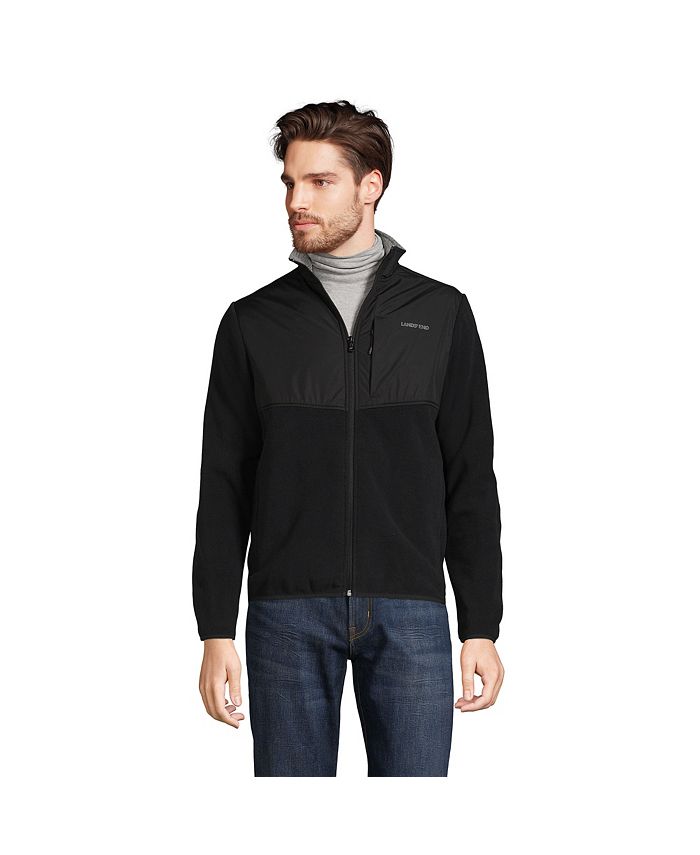 Lands' End Men's Fleece Full Zip Jacket - Macy's