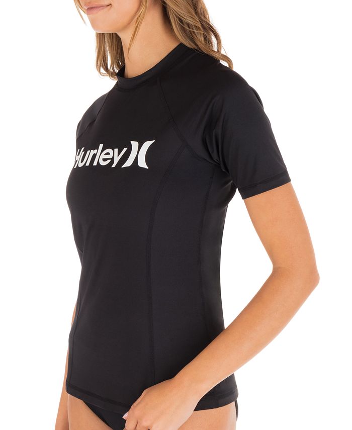 Hurley Juniors' One And Only Logo Short-Sleeve Rash Guard - Macy's