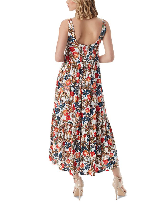 Jessica Simpson Women's Cheryl Printed Tiered Maxi Dress - Macy's