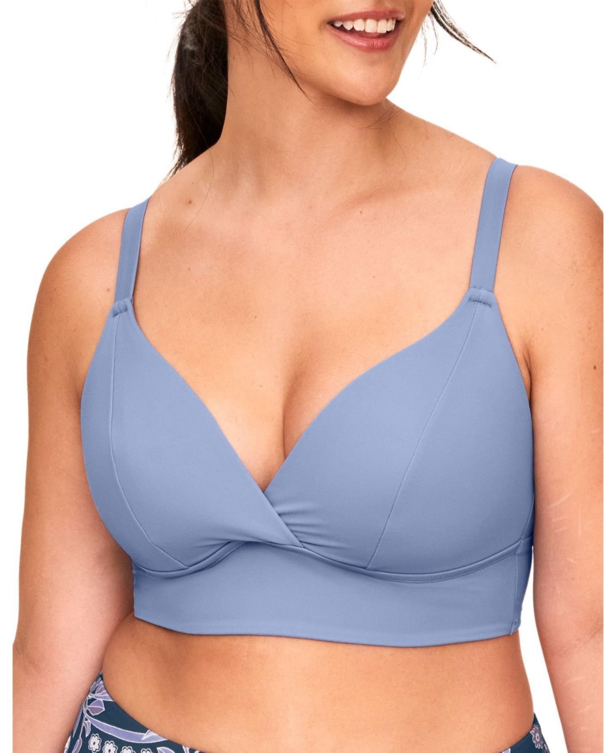 Click here for Adore Me Plus Size Nina Swimwear Bra Top - Dark pu... prices