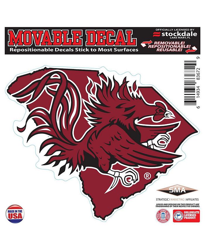 Stockdale South Carolina Gamecocks 6" x 6" Repositionable State Shape ...