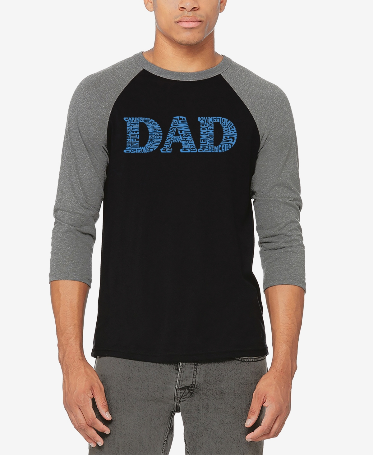 Click here for La Pop Art Mens Dad Raglan Baseball Word Art T-shi... prices
