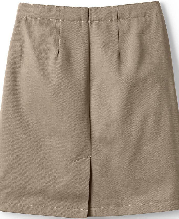 Lands' End Plus Size School Uniform Blend Chino Skort Top of Knee - Macy's