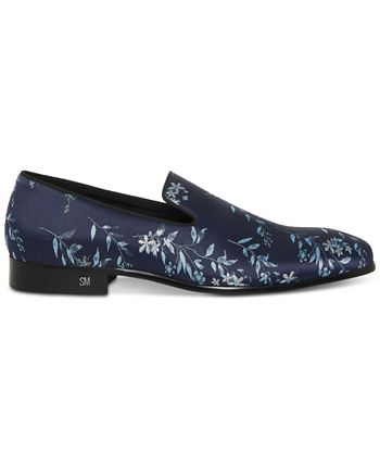 Steve Madden Men's Braxtin Floral Embroidered Smoking Slipper - Macy's