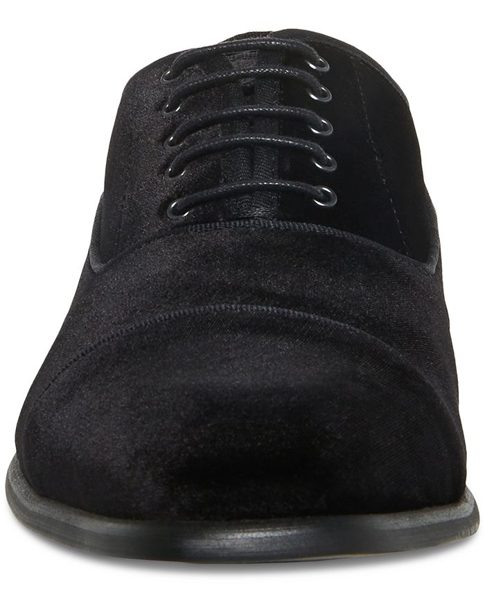 Steve Madden Men's Bennett Velvet Cap-Toe Oxford Dress Shoe - Macy's