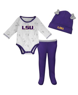 Newborn and Infant Boys and Girls Purple, White LSU Tigers Dream Team ...