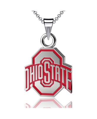 Women's Dayna Designs Ohio State Buckeyes Enamel Pendant Necklace - Macy's