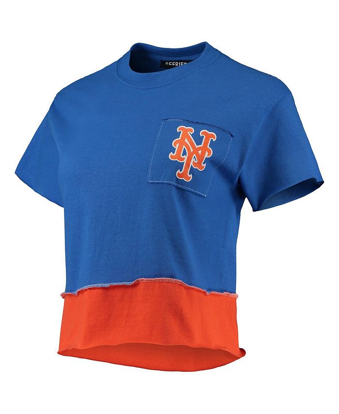 Refried Apparel Women's Royal New York Mets Cropped T-shirt - Macy's