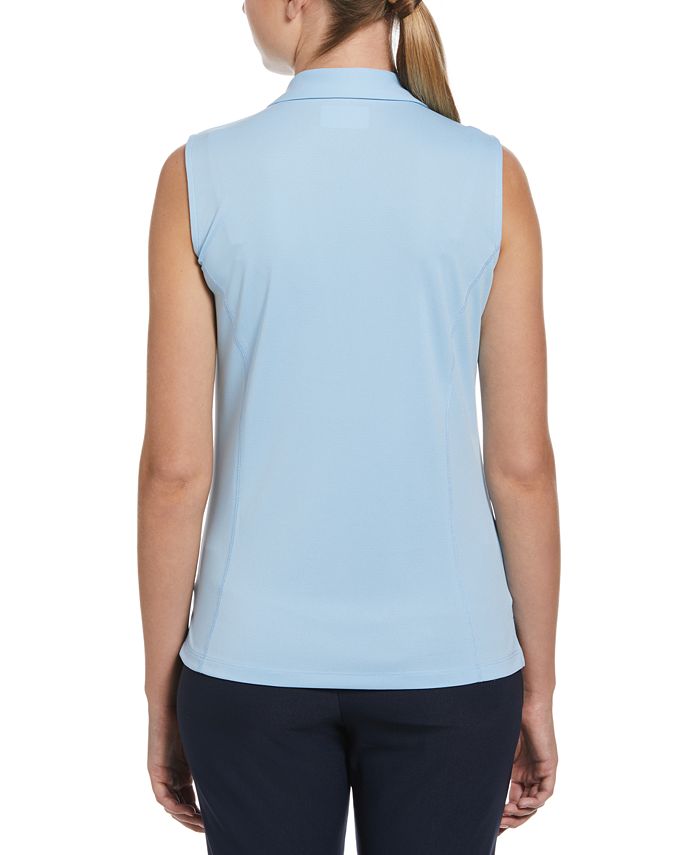 PGA TOUR Women's Airflux Sleeveless Golf Polo Shirt - Macy's