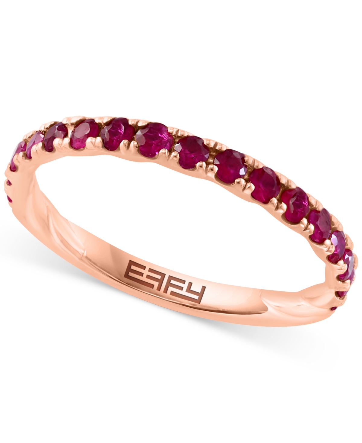 Click here for Effy Ruby Stack Band (1/2 ct. t.w.) in 14K Rose Go... prices