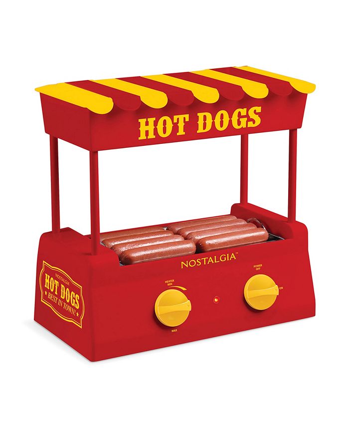 Nostalgia 8 Hot Dog And 6 Bun Capacity Hot Dog Roller And Bun Warmer ...
