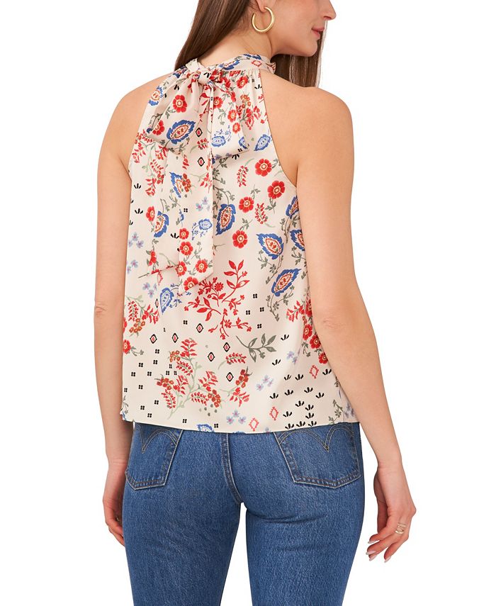 1.STATE Women's Sleeveless Gathered Neck Halter Top - Macy's