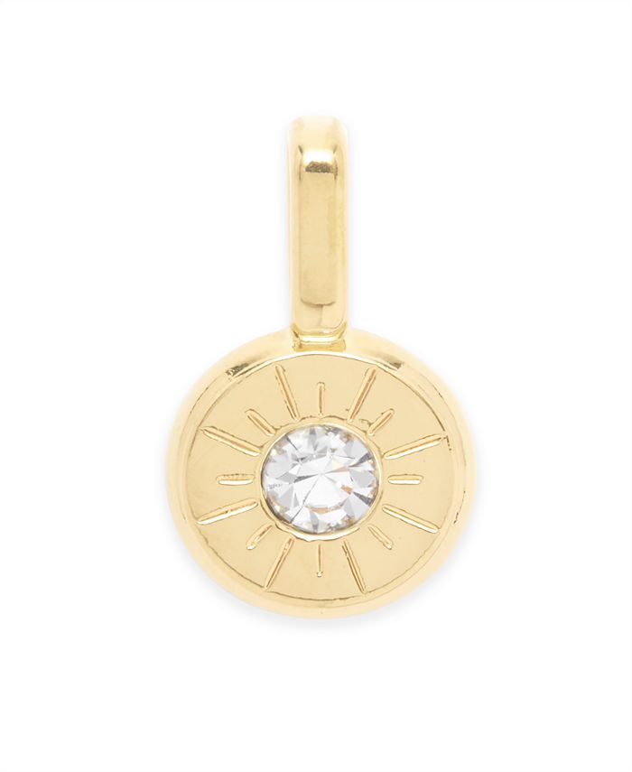 brook & york Crystal 14K Gold-Plated Emily Charm - Macy's