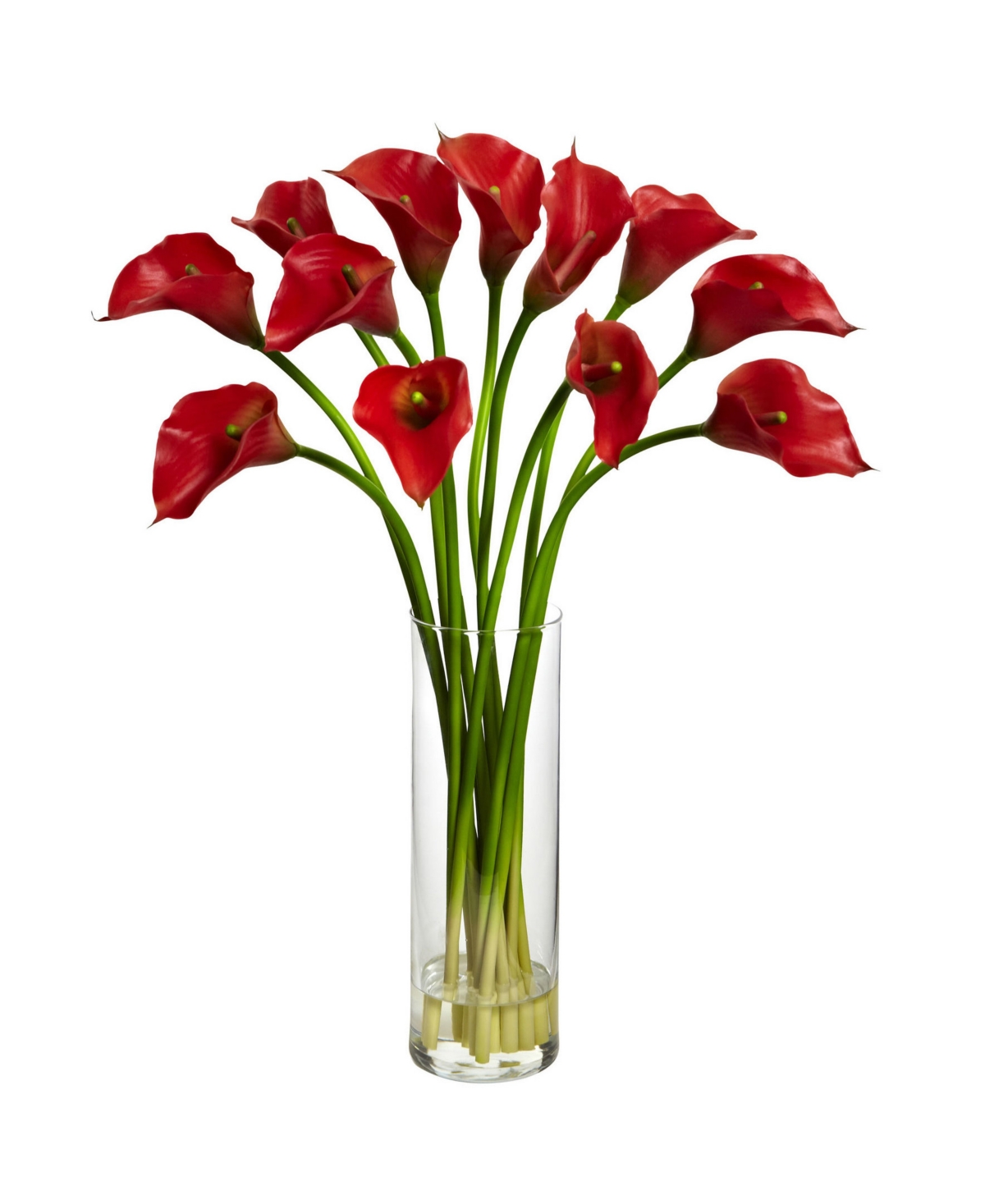 Click here for Nearly Natural Mini Calla Lily Silk Flower Arrange... prices
