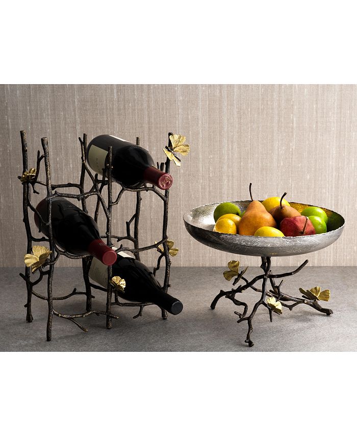 Michael Aram Butterfly Ginkgo 6-Bottle Wine Rack - Macy's