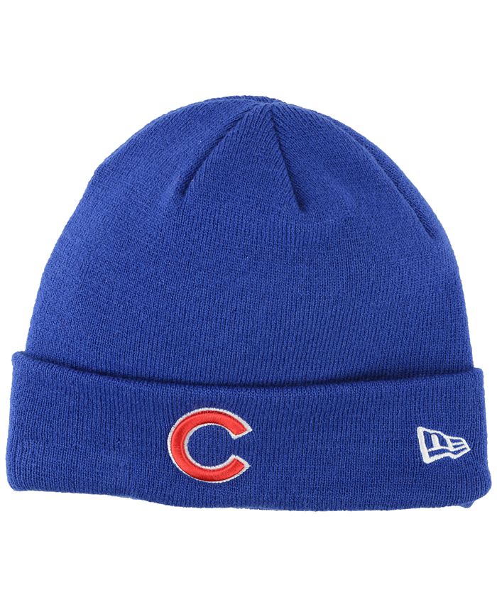 New Era Chicago Cubs Basic Cuffed Knit Hat - Macy's