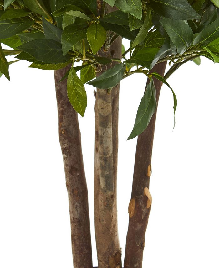 Nearly Natural 37” Bay Leaf Topiary Artificial Tree - Macy's