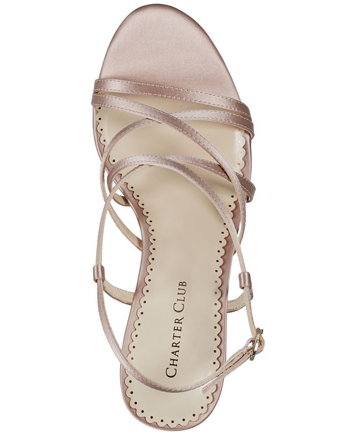 Charter Club Merlot Strappy Slingback Dress Sandals, Created for Macy's ...