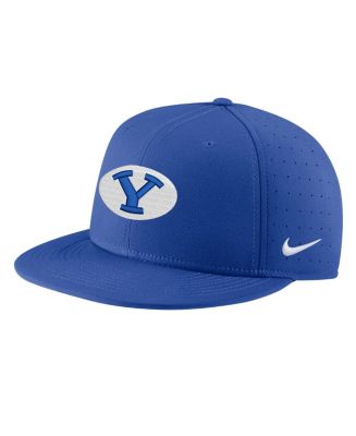 Men's Nike Royal BYU Cougars Aero True Baseball Performance Fitted Hat ...