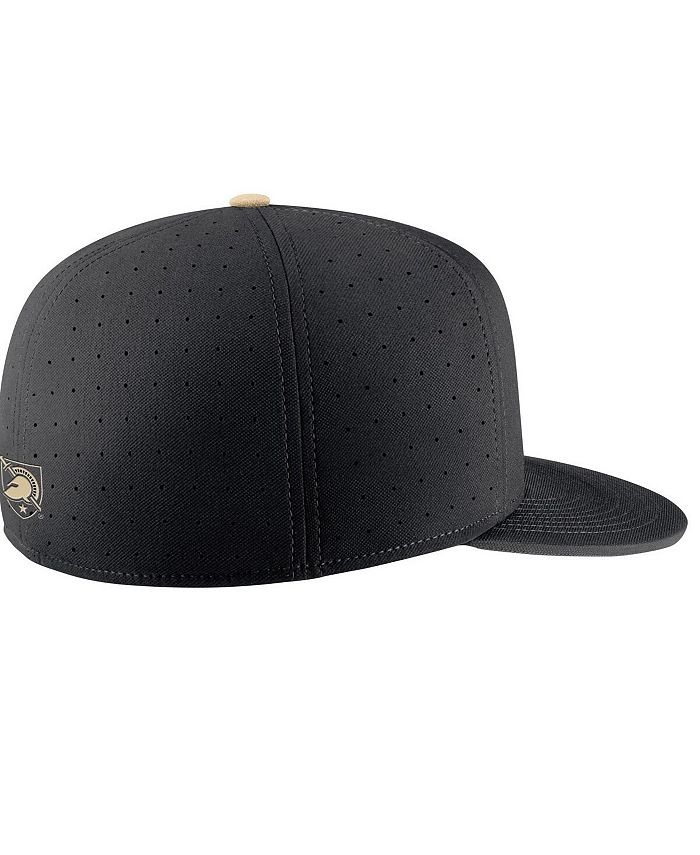 Nike Men's Black Army Black Knights Aero True Baseball Performance Fitted Hat - Macy's