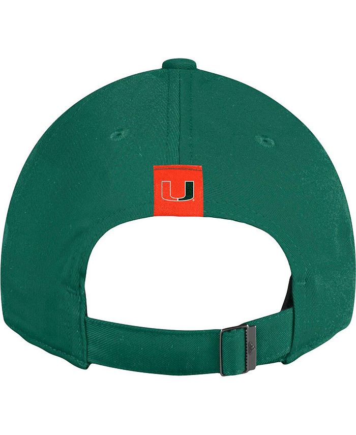 adidas Men's Green Miami Hurricanes Slouch Adjustable Hat - Macy's