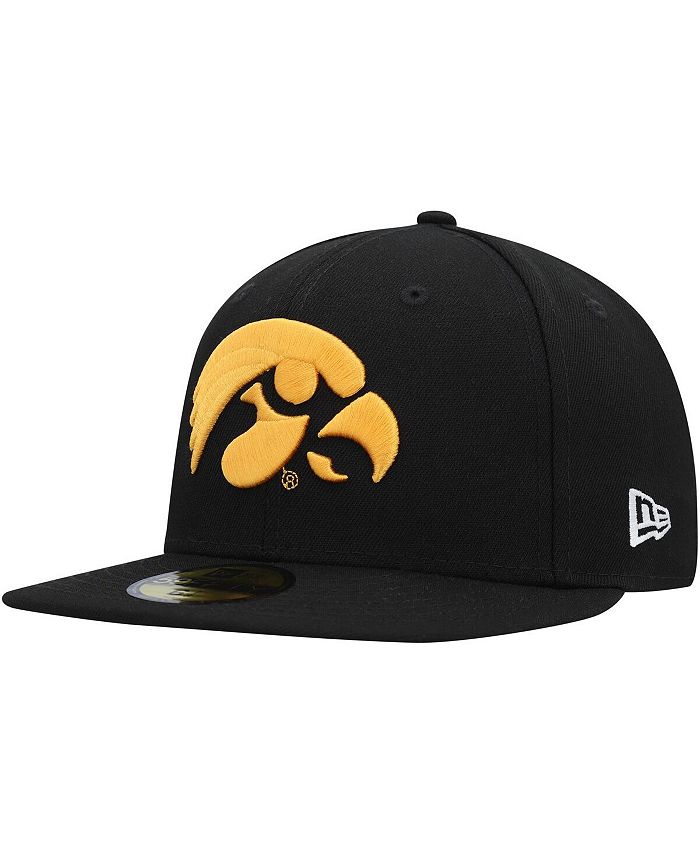 New Era Men's Black Iowa Hawkeyes Patch 59FIFTY Fitted Hat - Macy's