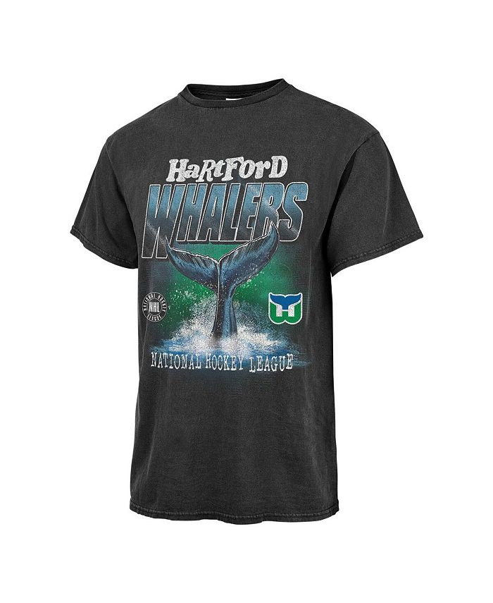 '47 Brand Men's Black Hartford Whalers Tradition Vintage-Like Tubular T ...