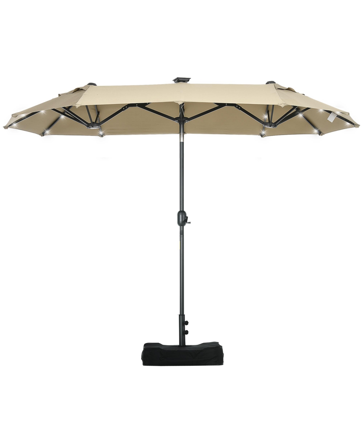 Click here for Outsunny 10 Double-Sided Patio Umbrella with Solar... prices