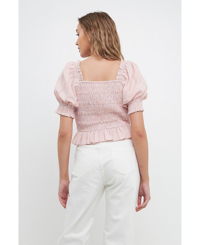 Free the Roses Women's Smocked Top - Macy's