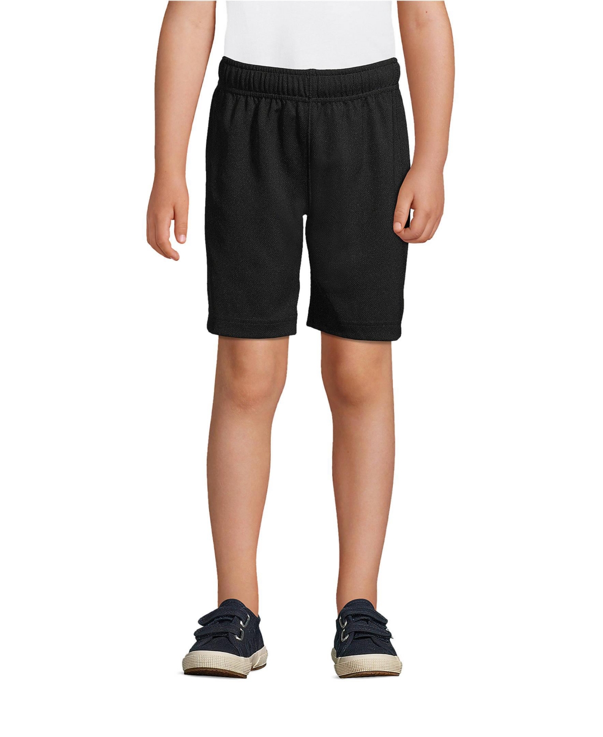 Click here for Lands End Boys School Uniform Mesh Gym Shorts - Bl... prices