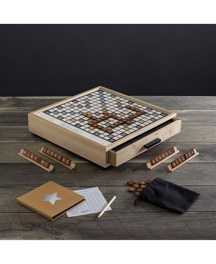 WS Game Company Scrabble Luxe Maple Edition - Macy's