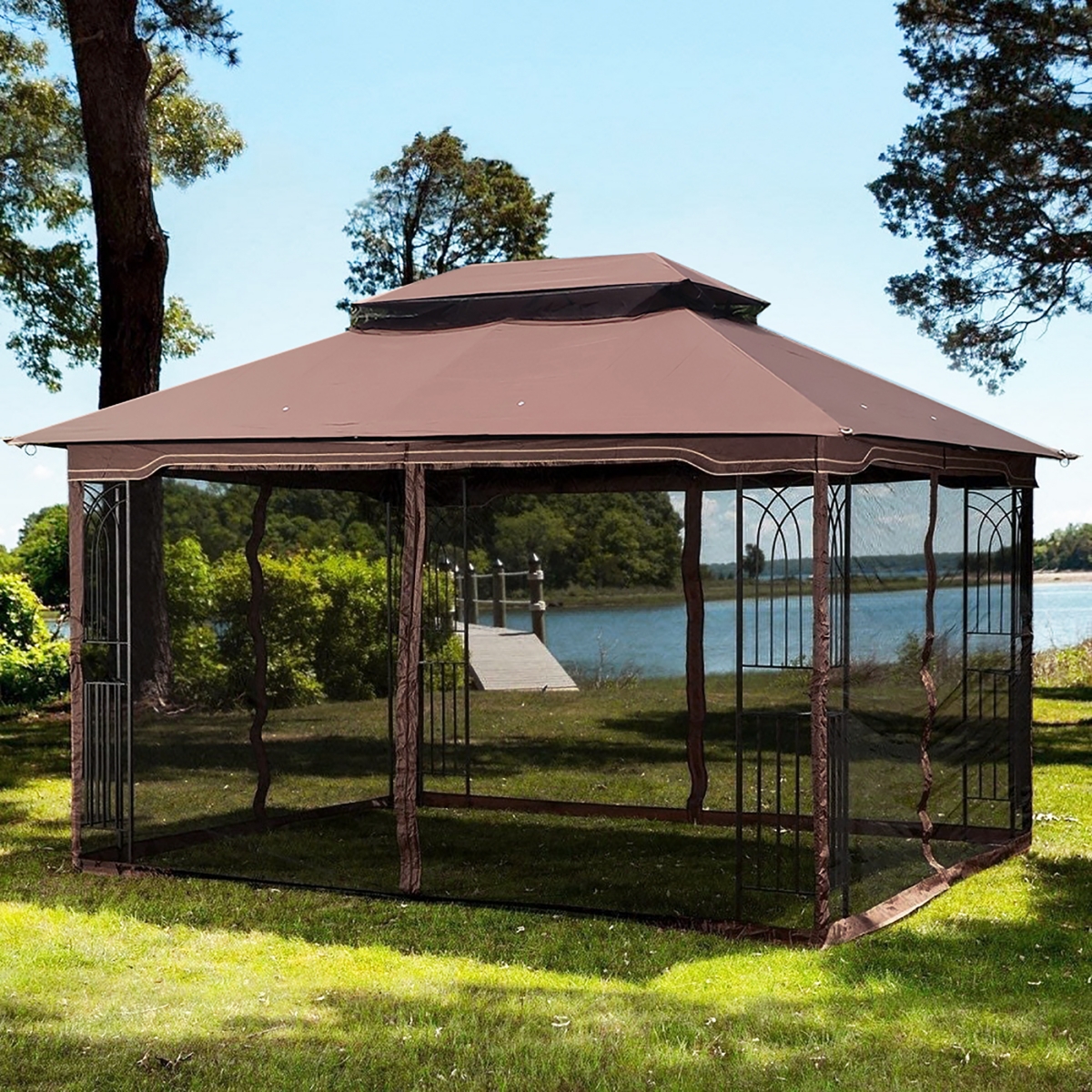 Click here for Streamdale Outdoor 13x10 Gazebo with Ventilation &... prices