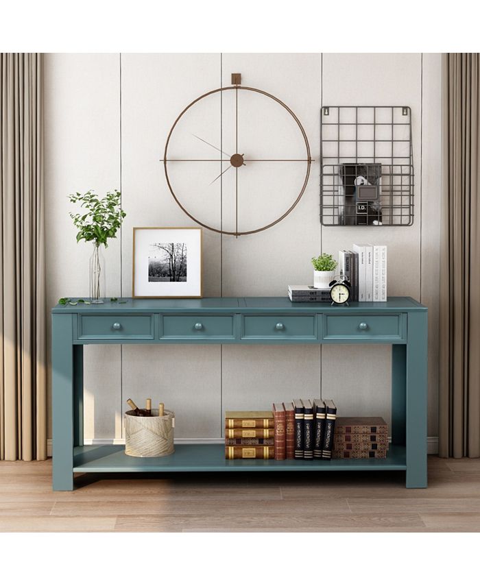 Simplie Fun Console Table for Entryway Hallway Sofa Table with Storage ...