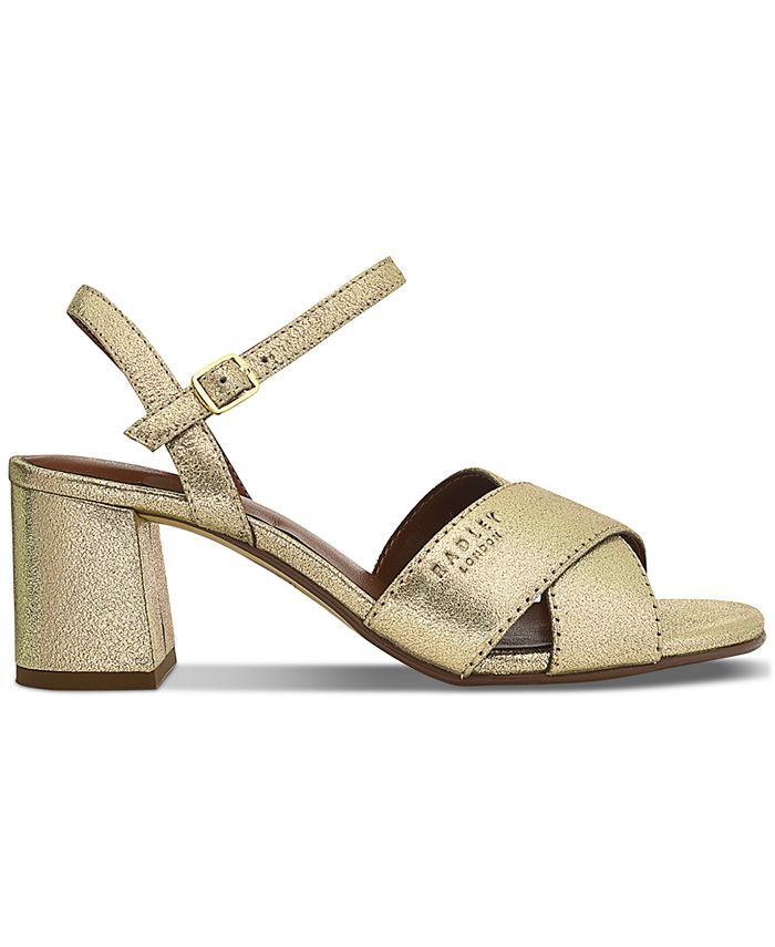 Radley London Women's Cherry Garden Pier Crossover Block-Heel Dress ...