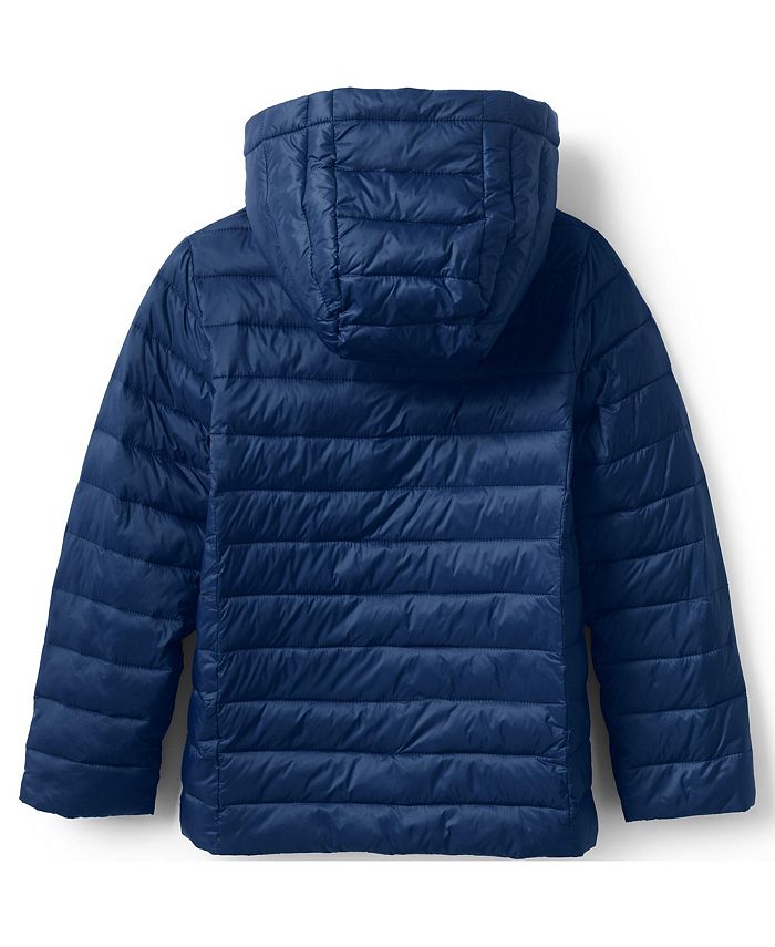 Lands' End Boys ThermoPlume Packable Hooded Jacket - Macy's
