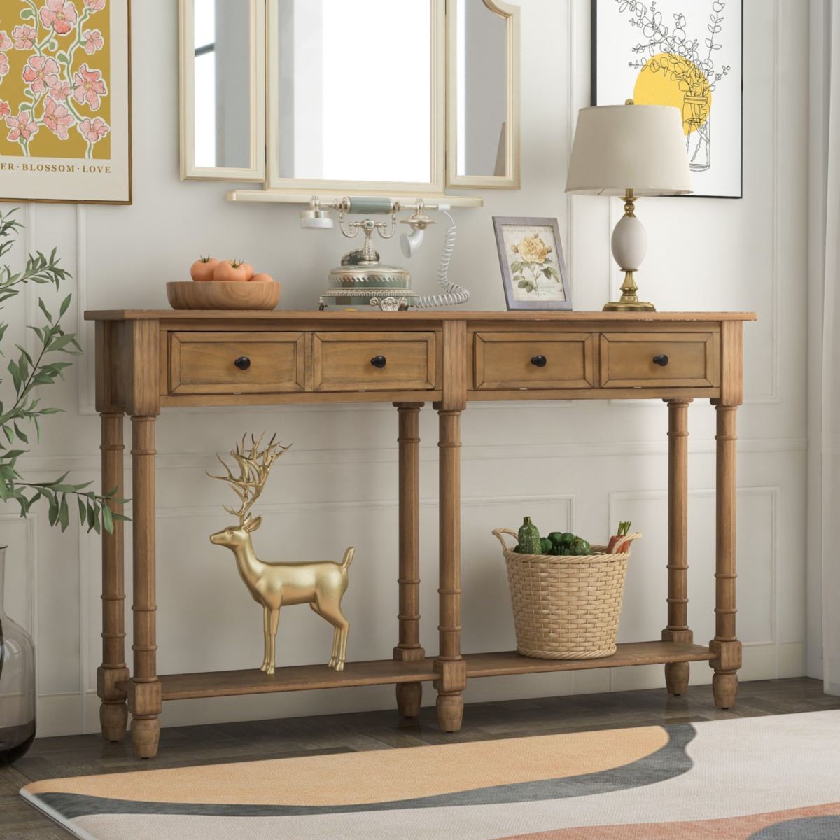 Click here for Simplie Fun Console Table Sofa Table Easy Assembly... prices