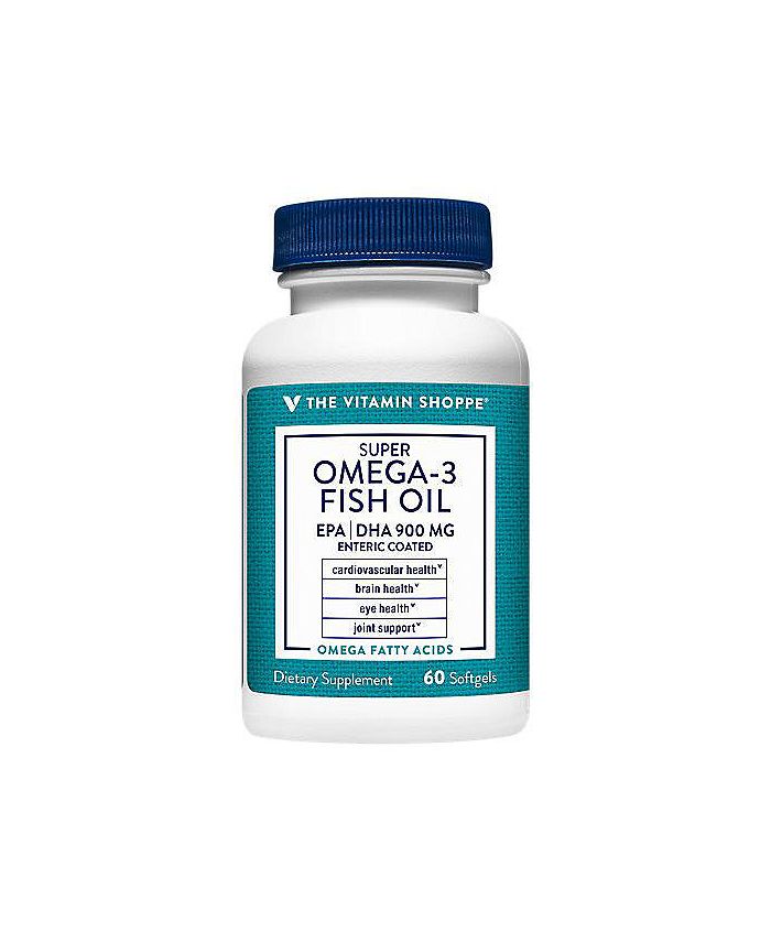 The Vitamin Shoppe Super Omega-3 Fish Oil - EPA/DHA - Supports Cardiovascular, Brain, & Eye ...