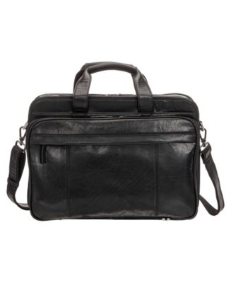 Mancini Men's Buffalo Double Compartment Top Zipper 15.6" Laptop and ...