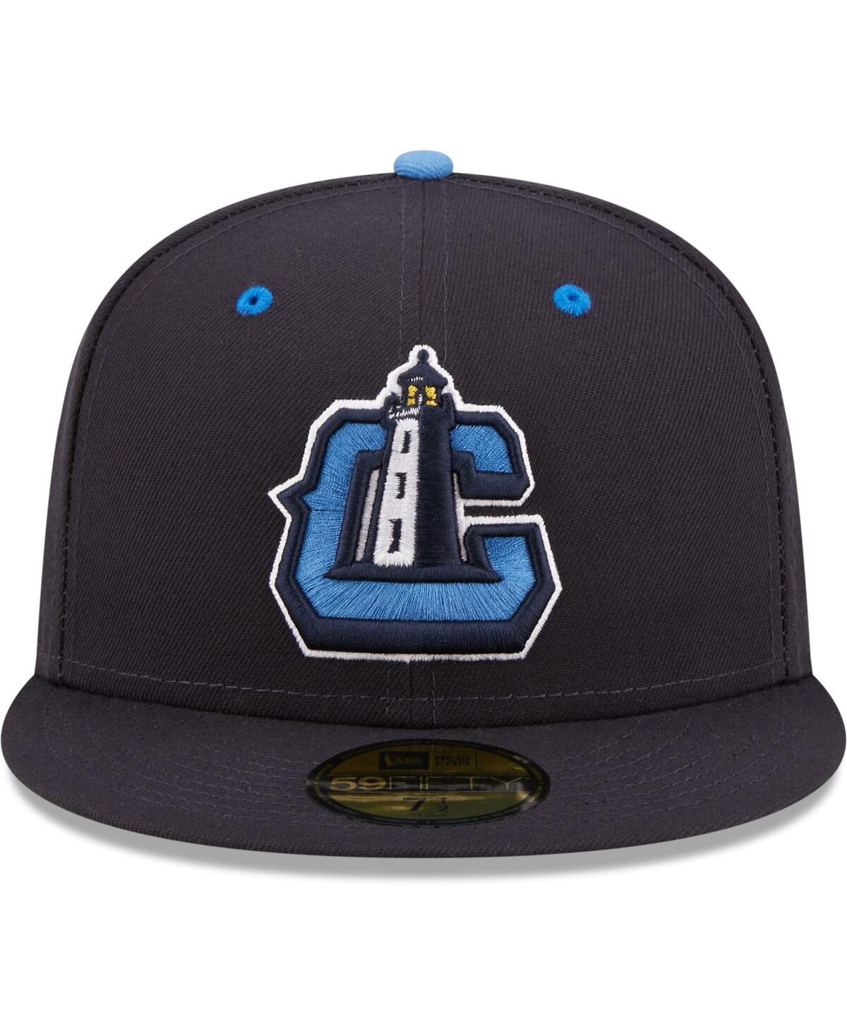 New Era Navy Lake County Captains Authentic Collection 59fifty Fitted ...
