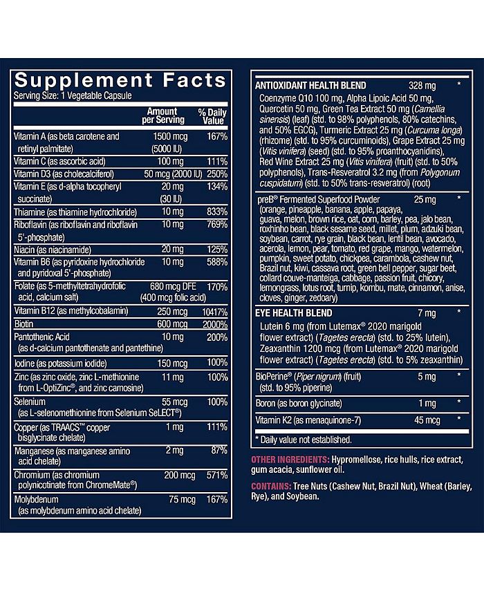 Vthrive Once-Daily Bioactive Multivitamin for Women 50+ - Supports Stress & Healthy Aging (60 ...