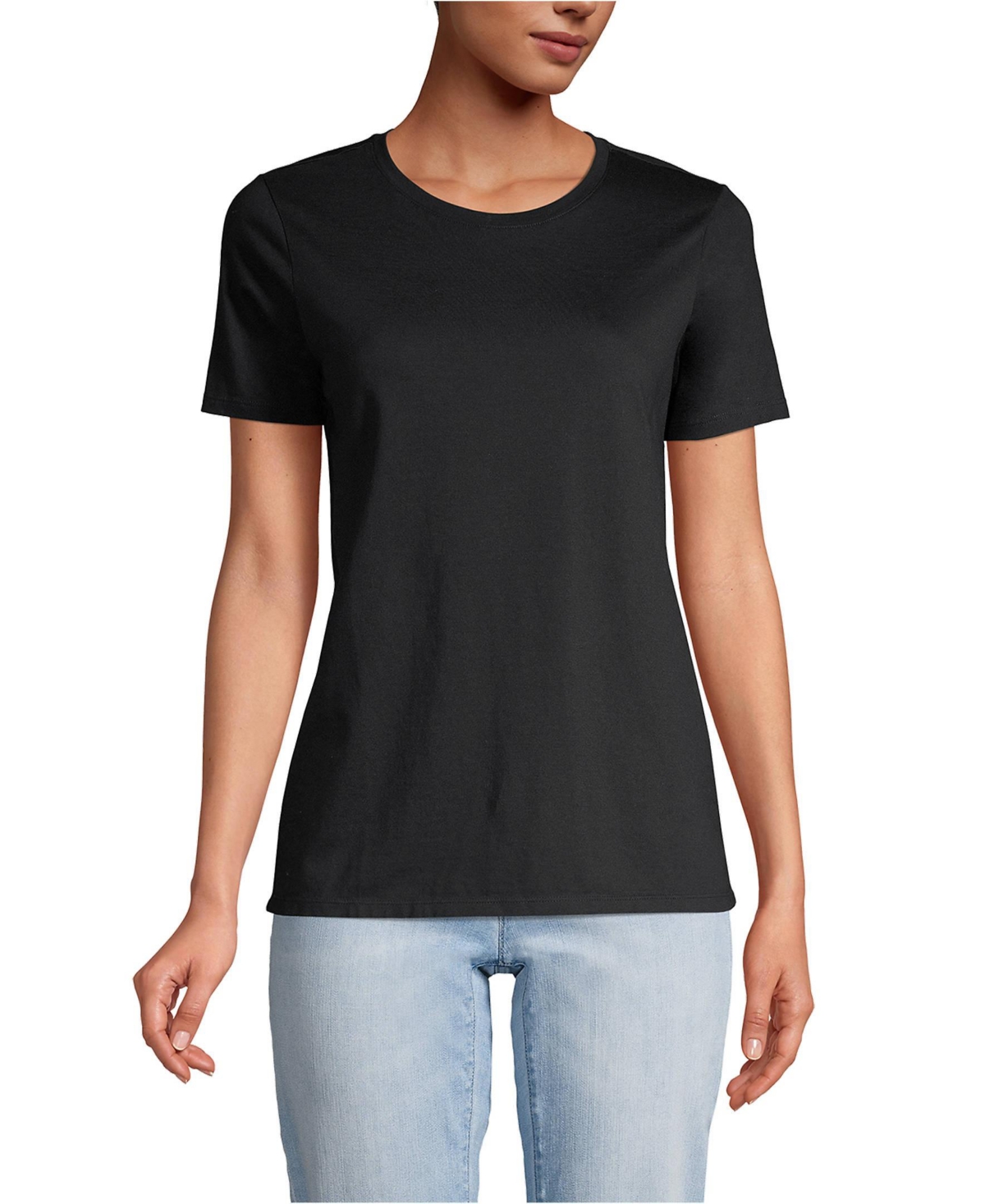 Click here for Lands End Womens Tall Relaxed Supima Cotton Crew N... prices