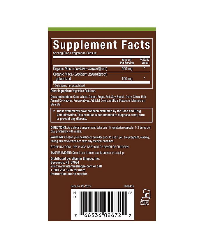 plnt Maca - Supports Vitality, Energy, & Stamina - Organic, Non-GMO ...