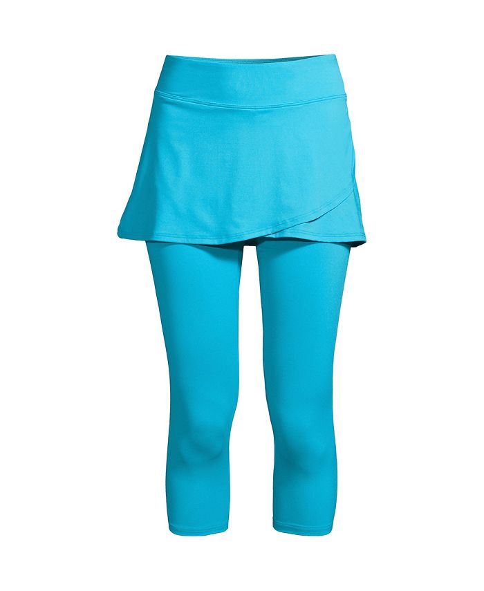 Lands' End Women's High Waisted Modest Swim Leggings with UPF 50 Sun ...