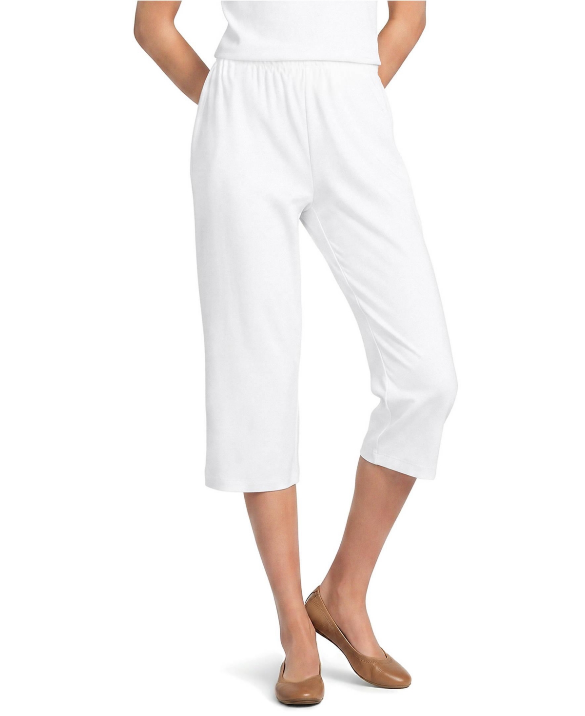 Click here for Lands End Petite Sport Knit High Rise Elastic Wais... prices