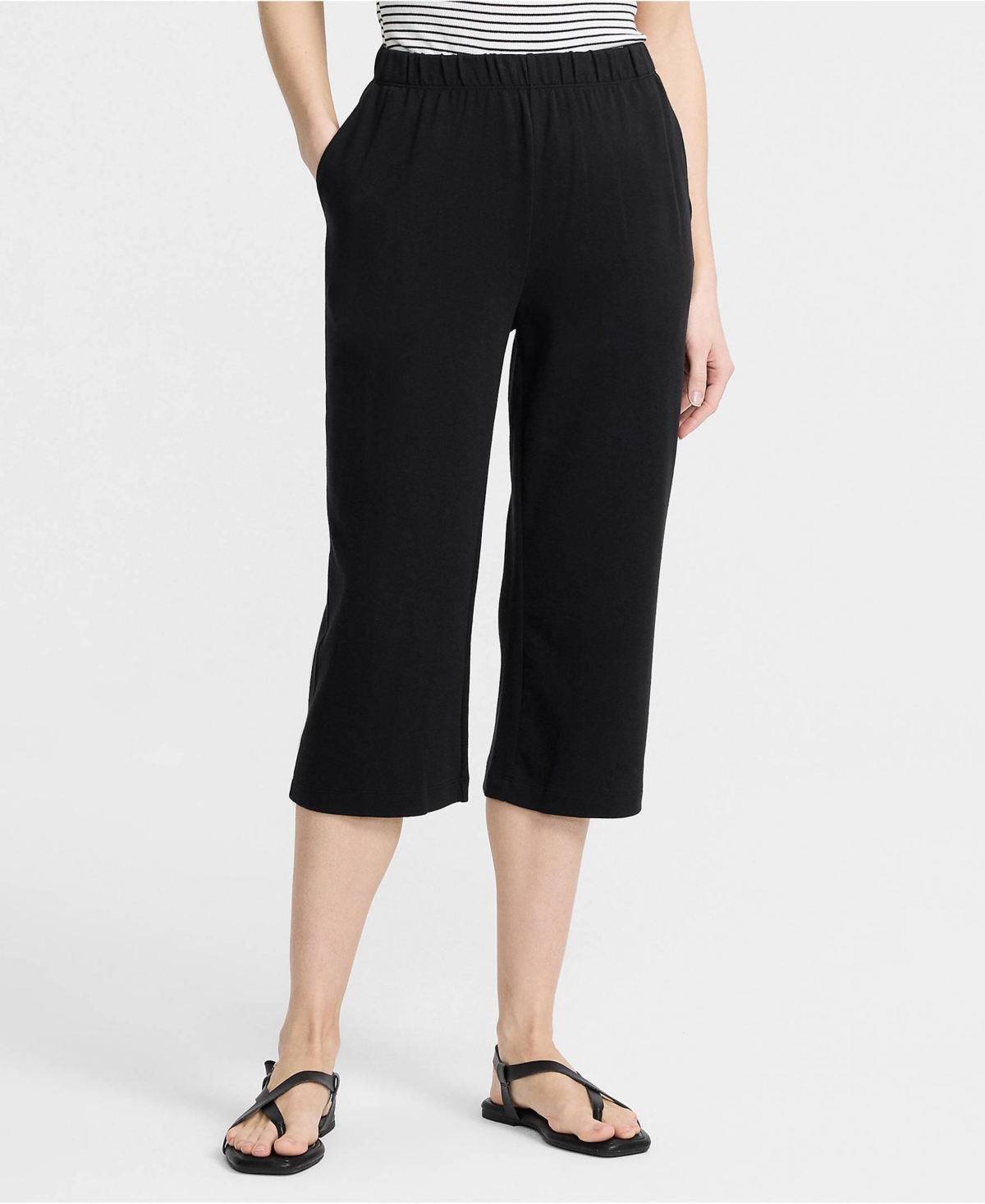 Click here for Lands End Petite Sport Knit High Rise Elastic Wais... prices