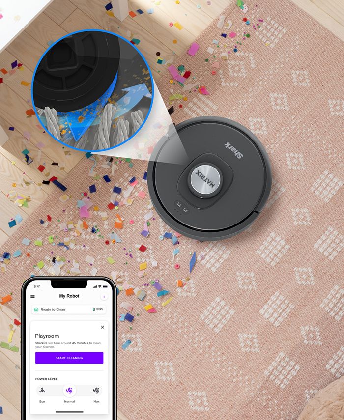 Shark Matrix Self-Emptying Bagless Robot Vacuum RV2310AE - Macy's