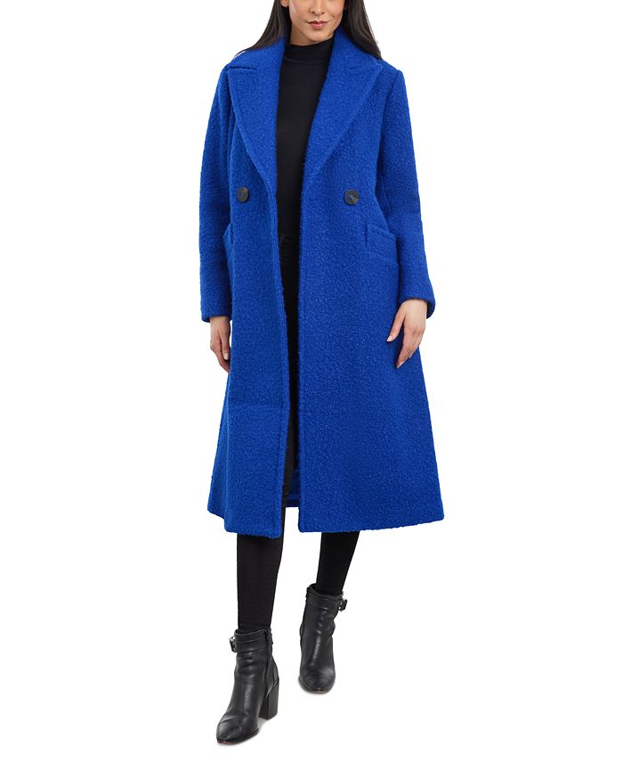 BCBGeneration Women's Double-Breasted Bouclé Coat - Macy's