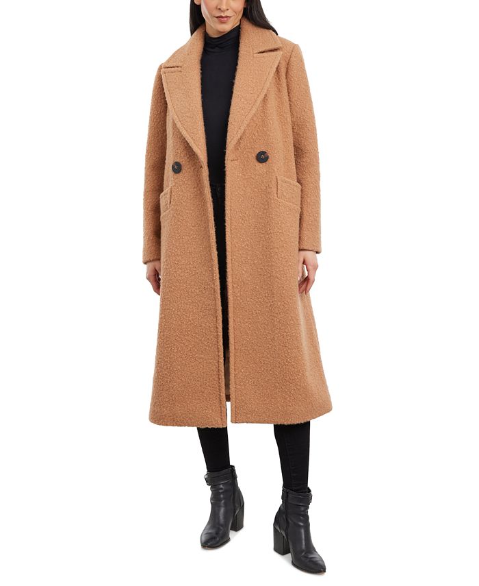 BCBGeneration Women's Double-Breasted Bouclé Coat - Macy's