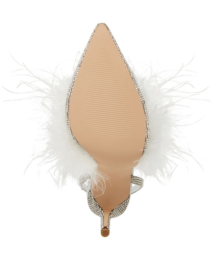 Steve Madden Women's Alexis Pointed-Toe Embellished Slingback Pumps ...